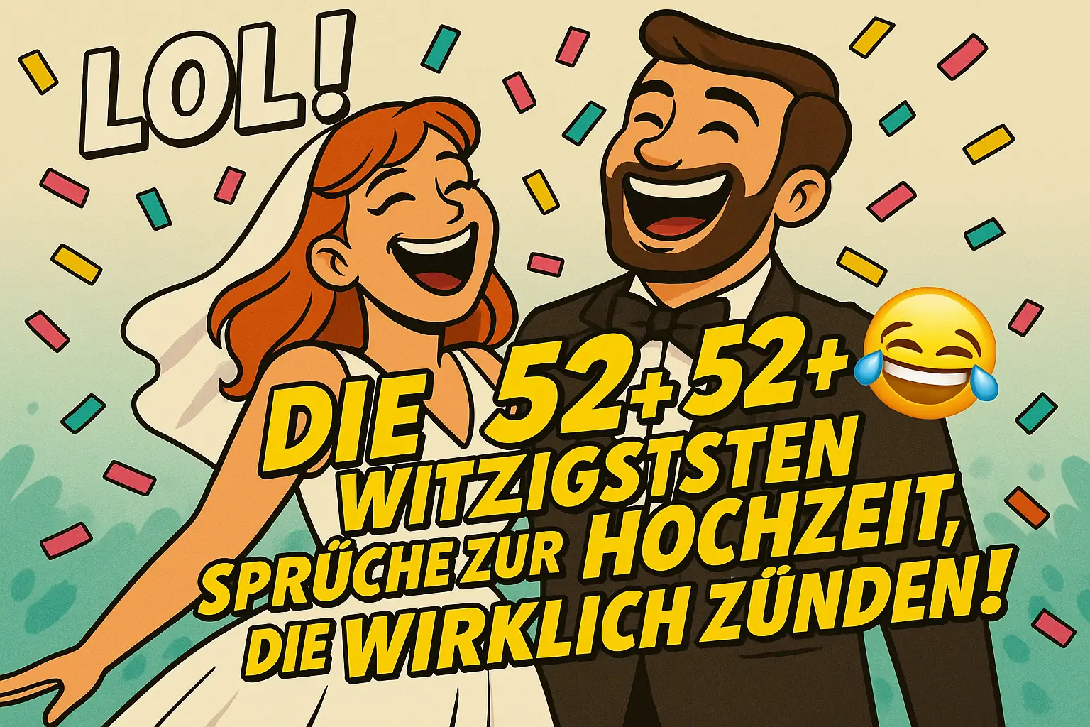 Lustige Hochzeitssprüche: kurz, witzig & direkt kopieren